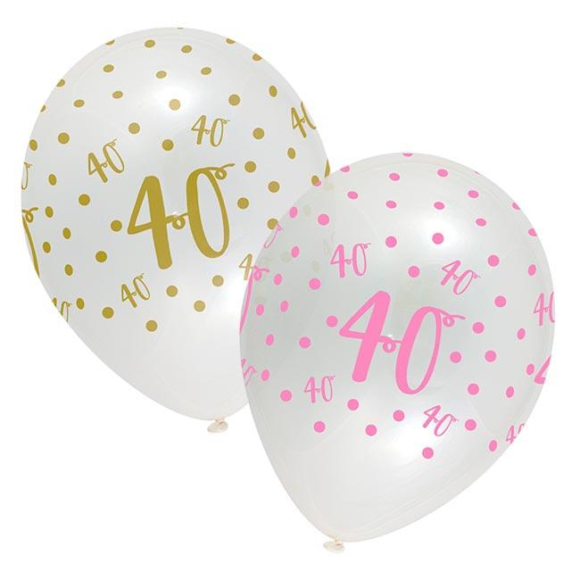 Luftballons "40. Geburtstag Ladylike" 6er Pack günstig kaufen bei ...